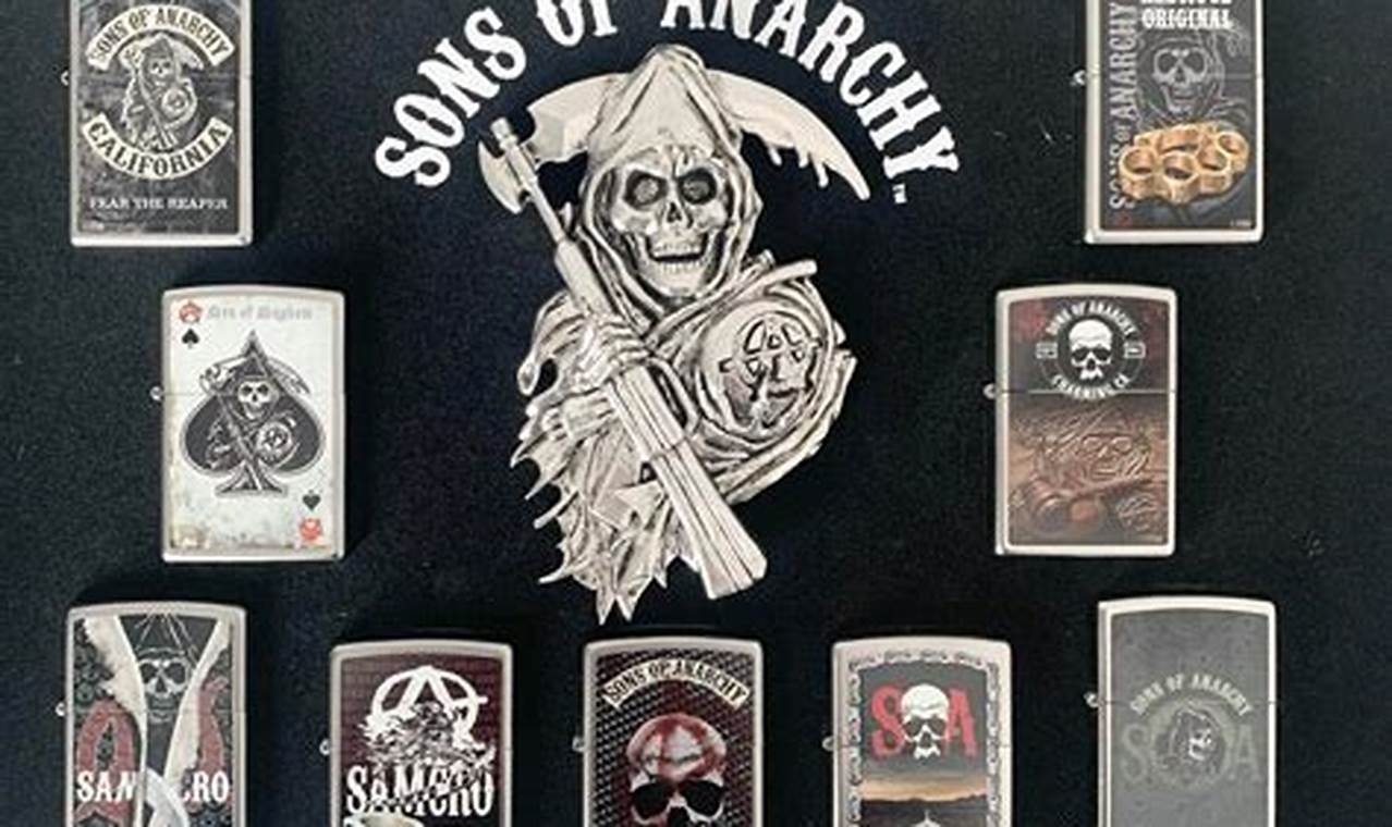 Own Sons of Anarchy First 9 Zippo Lighters