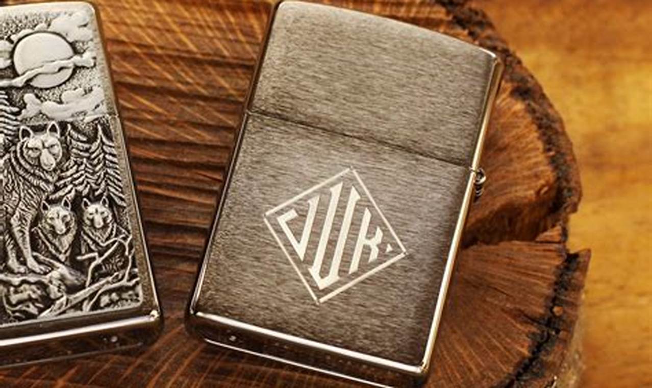 Engraved Chrome Zippo Lighter